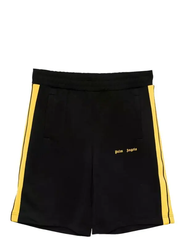 Palm Angels Logo-embroidered Shorts - Black