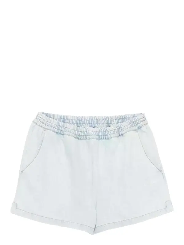 Off-White Logo-print Denim Shorts - Blue