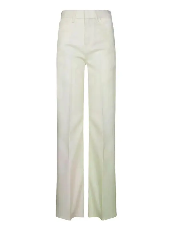 DONDUP Logo Detail Trousers - White