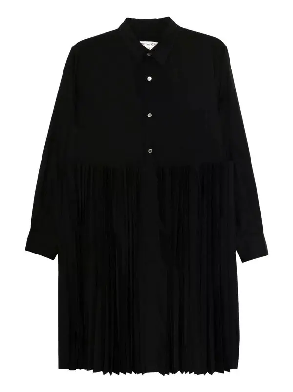 Comme Des Garçons Pleated Shirt - Black