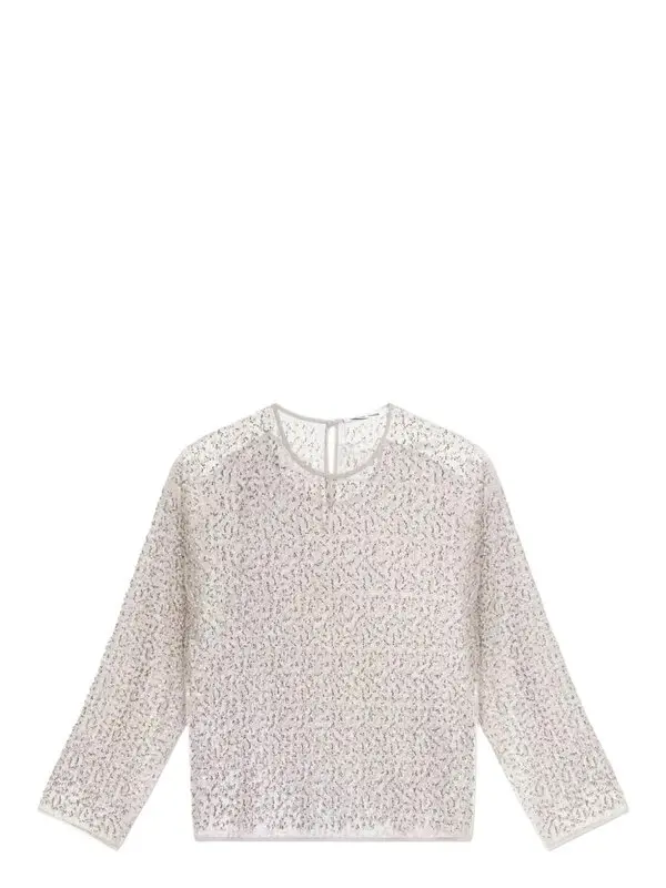 SAMSOE SAMSOE Beaded-detail Top - White