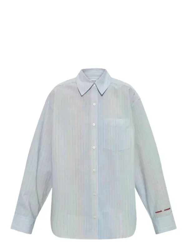 SAMSOE SAMSOE Salova Striped-pattern Shirt - Blue