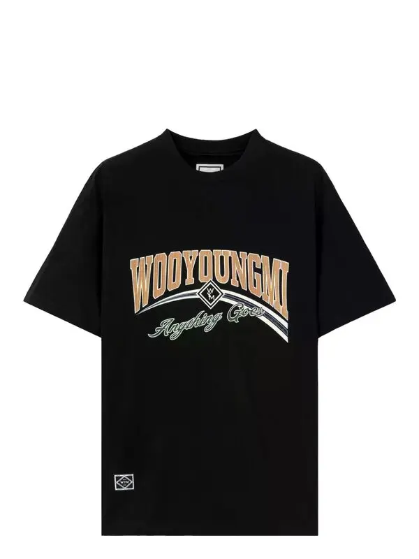 WOOYOUNGMI Logo Graphic T-shirt - Black