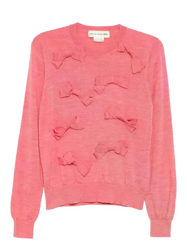 Comme Des Garçons Ribbon-embellished Top - Pink