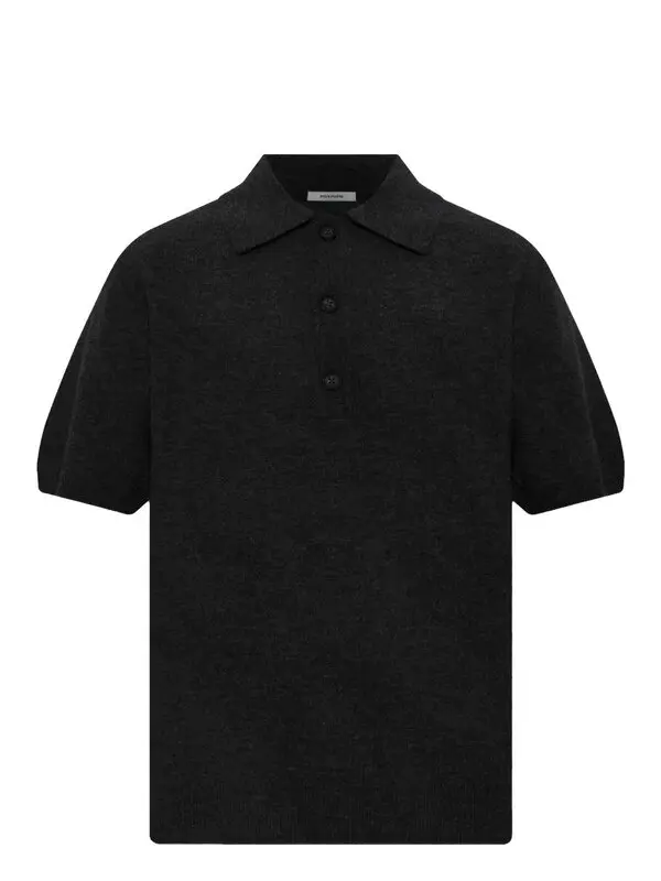 ENTIRE STUDIOS Buttoned Short-sleeve Polo Shirt - Grey