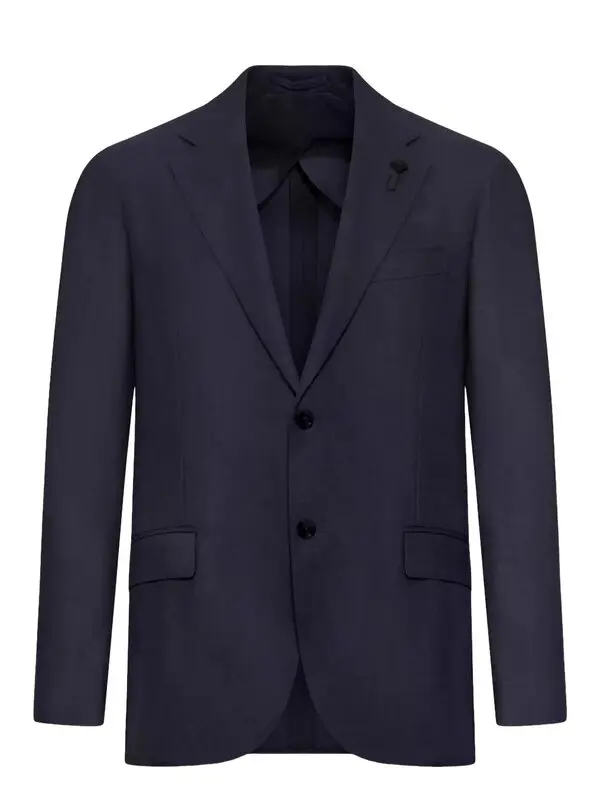 LARDINI Button Jacket - Blue