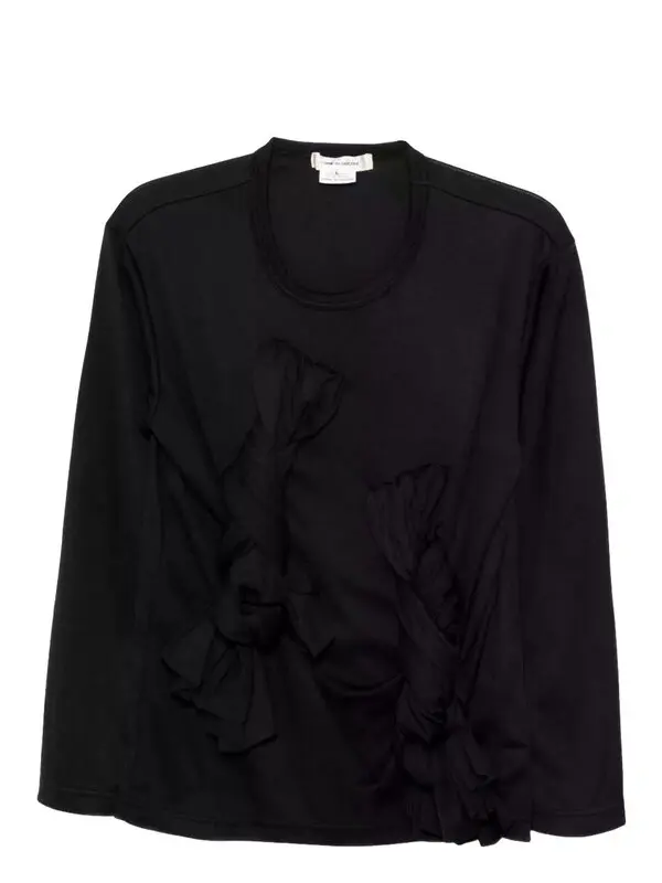 Comme Des Garçons Knot-detail Top - Black