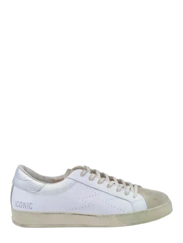 MOA CONCEPT Perforated-logo Sneakers - White