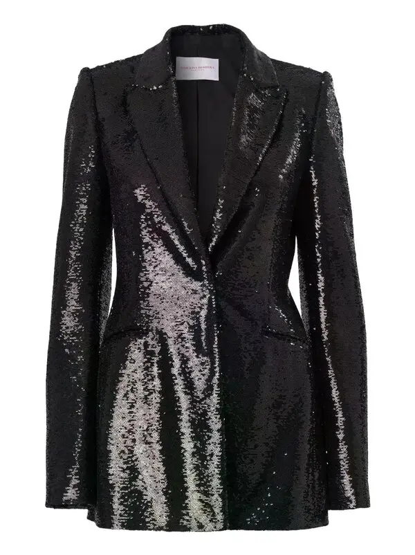 Carolina Herrera Sequined Blazer - Black