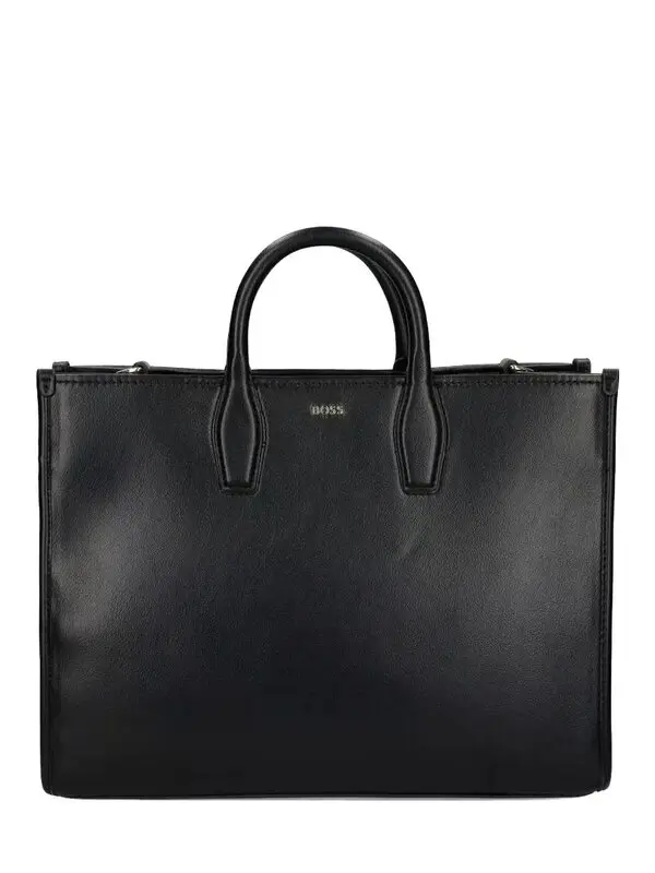 BOSS Logo-plaque Tote Bag With Removable Strap - Black