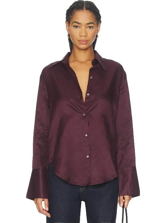 Citizens Of Humanity Camilia Shirt - Burgundy