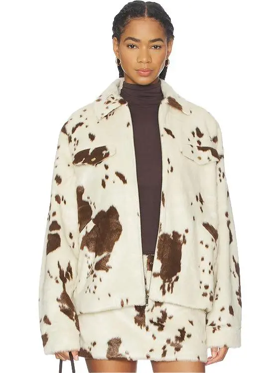 LOVERS AND FRIENDS Nash Jacket - Cow Print