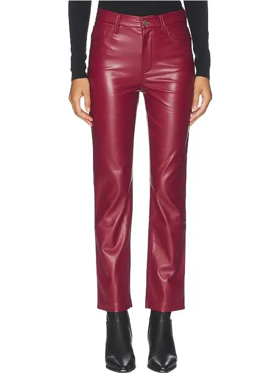 Joe's Jeans Margot Slim Ankle Vegan Leather Pant - Syrah
