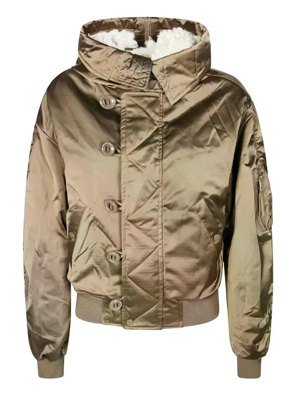 MARANT ETOILE Buttoned Hooded Jacket - Green