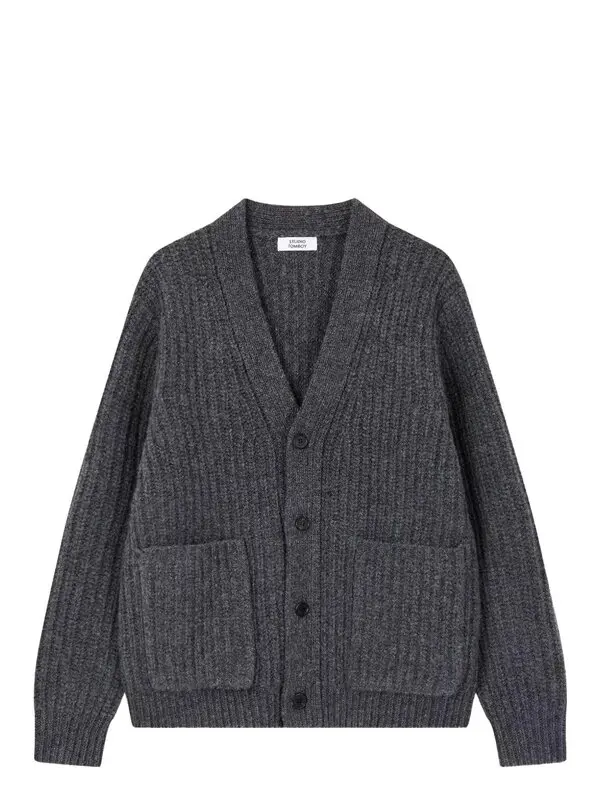 STUDIO TOMBOY Patch Pocket Cardigan - Grey