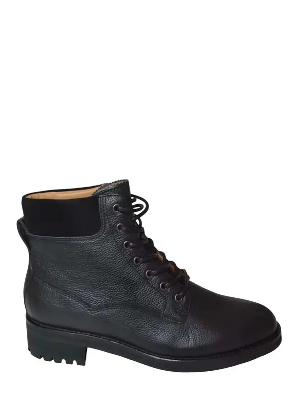 Polo Ralph Lauren Lace-up Leather Boots - Black