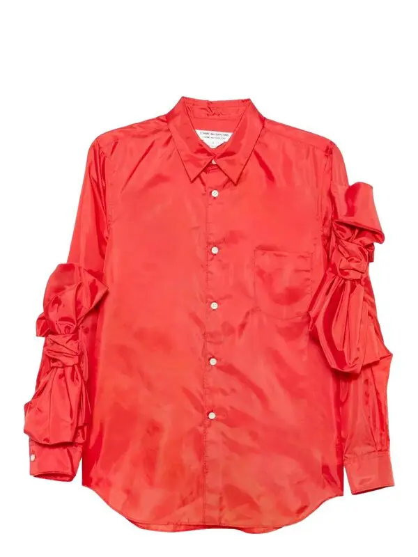 Comme Des Garçons Knot-detail Shirt - Red