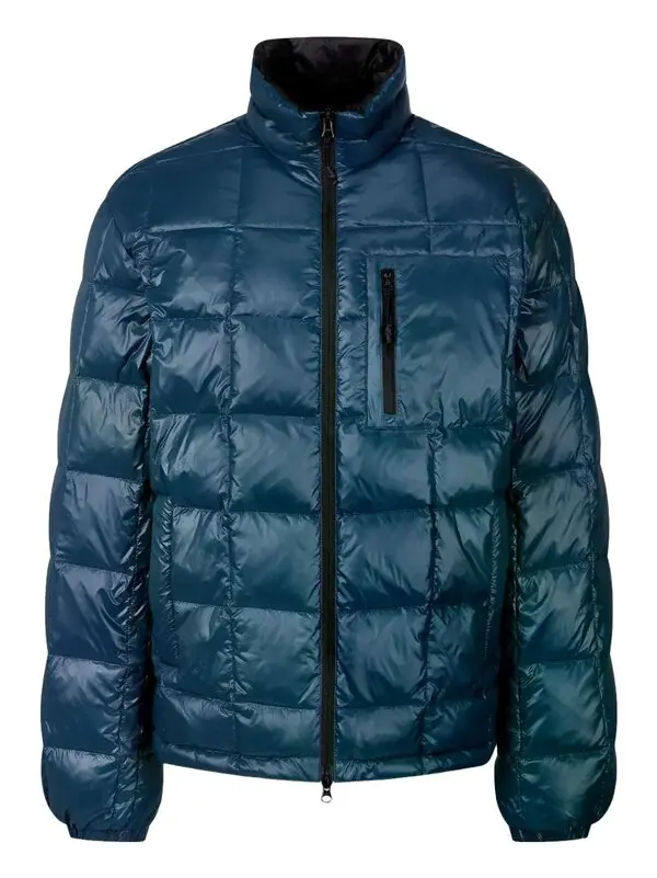 STUDIO TOMBOY Square-pattern Padded Jacket - Blue