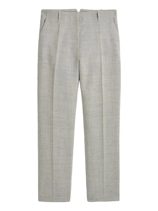 Cos Wool-blend Straight-leg Trousers - Beige