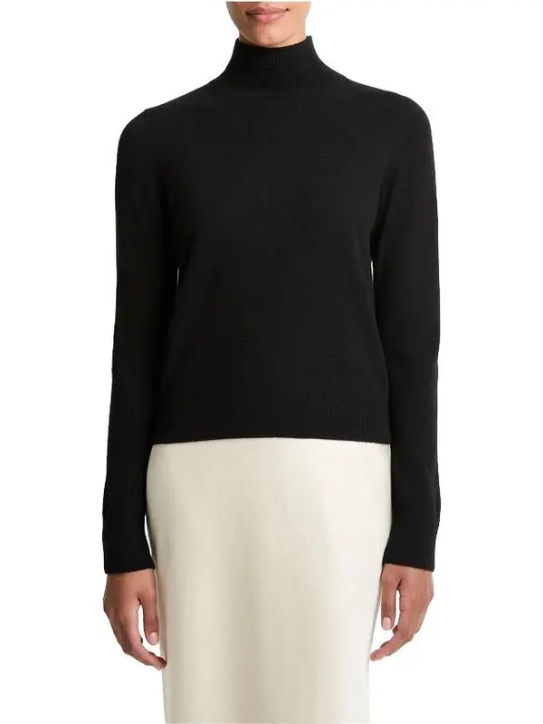 Vince Cashmere Turtleneck Sweater - Black