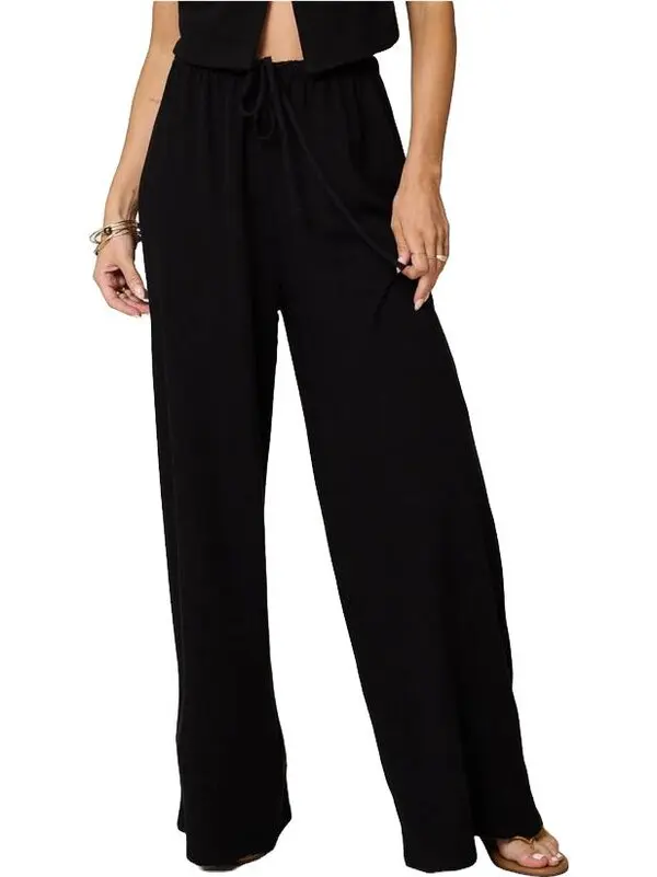 ELLSWORTH + IVEY The Venice Wide Leg Pant - Black
