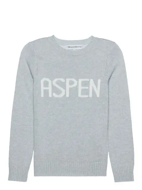 ELLSWORTH + IVEY Classic Crew Aspen Sweater - Black / White / Pink / Gray