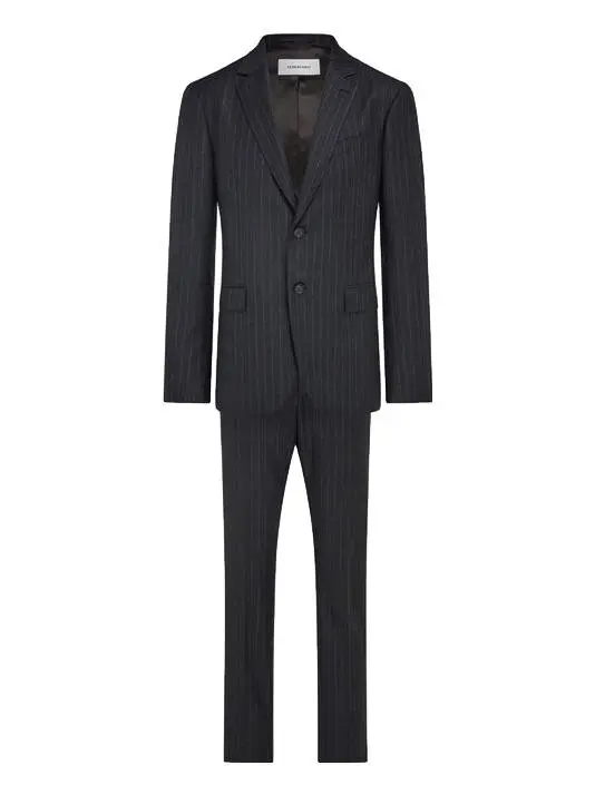 FERRAGAMO Wool Pinstripe Suit - Stripe