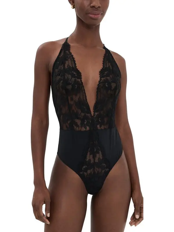 Natori Fleur Teddy - Black