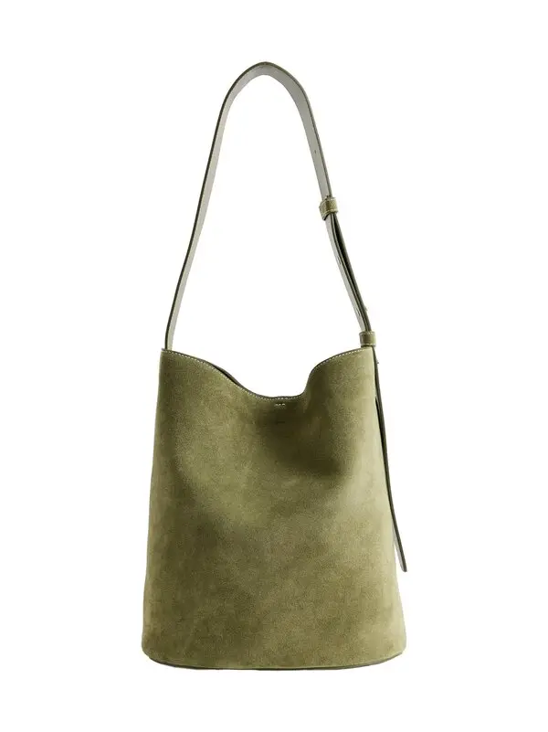 Lié Studio The Norma Tote - Moss Green Suede