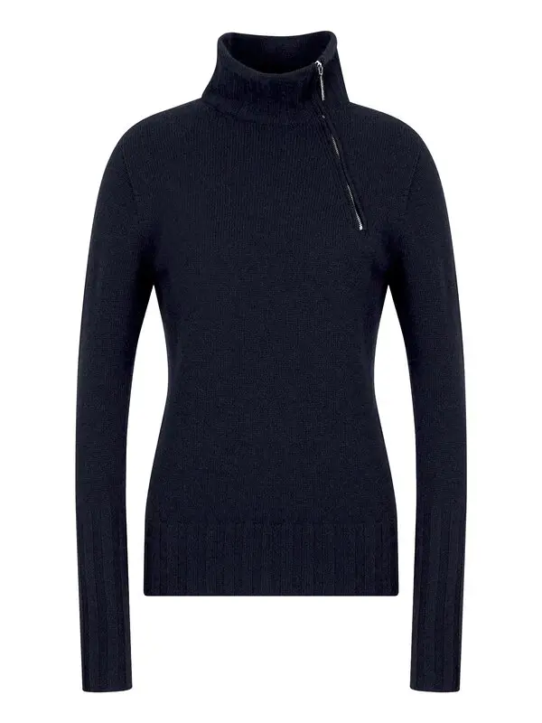 Giorgio Armani Cashmere Turtleneck Jumper - Navy_blue