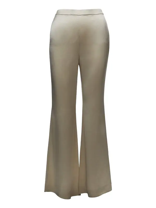 WAKAKUU Tristesse Satin Trousers - Beige
