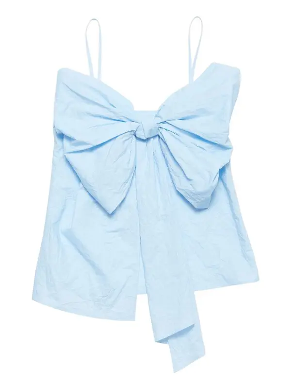 Acne Studios Blouse Bow Strap - Light Blue