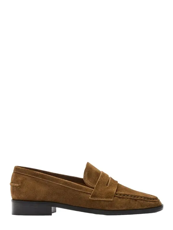ATP ATELIER Airola Suede Loafers - Brown