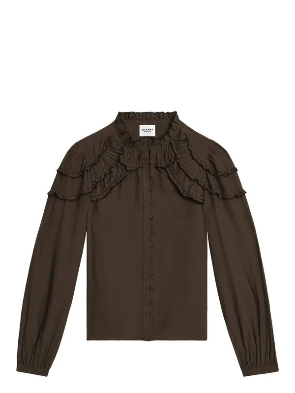 Isabel Marant Christa Blouse - Dark Green