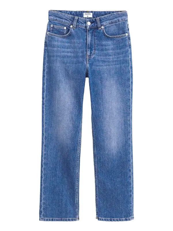 Filippa K Stella Cropped Jeans - Mid Blue