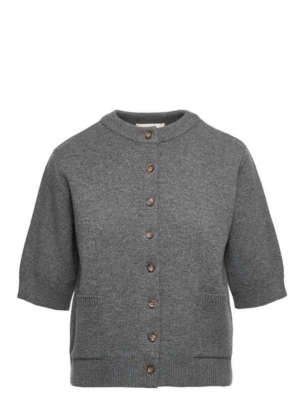 WAKAKUU Cara Wool Cardigan - Grey