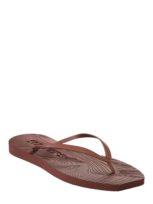 VELOUR Tapered Flip Flop - Brown