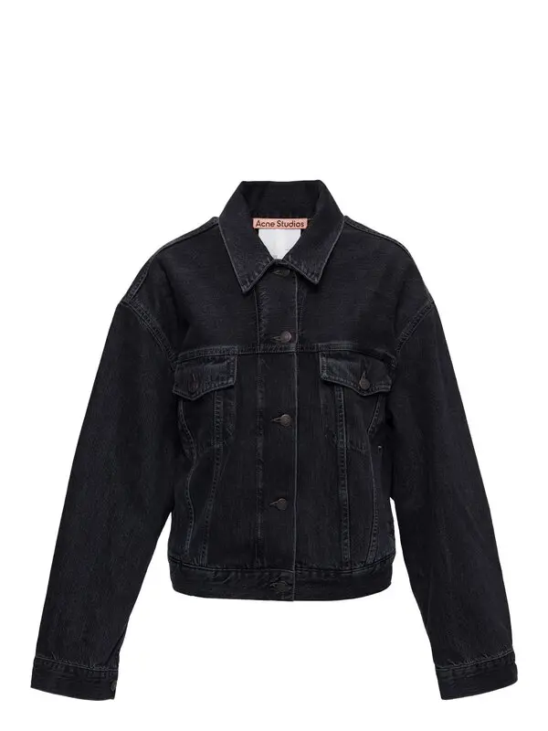 Acne Studios Jacket Relaxed Fit Denim - Black