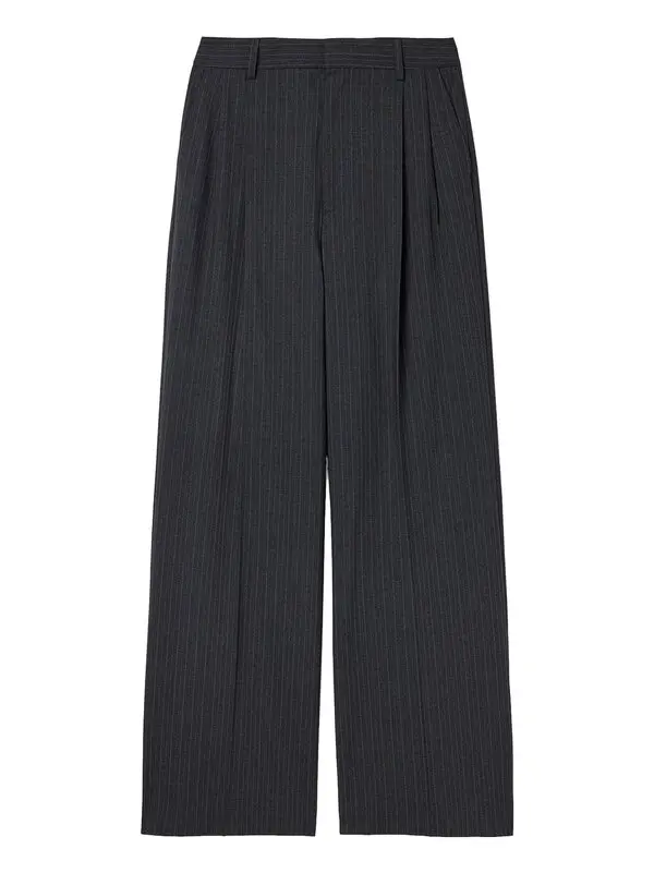 Filippa K Darcey Pinstripe Trousers - Anthracite