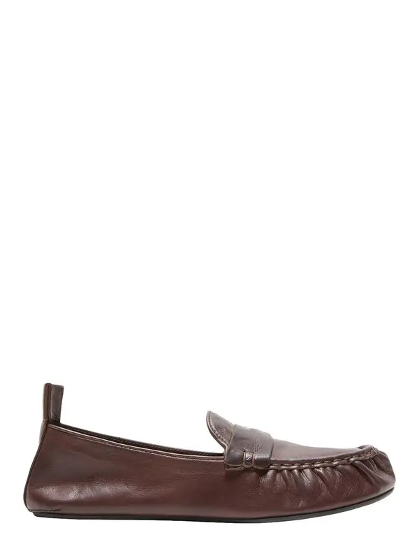 Acne Studios Leather Bojan W Loafers - Brown