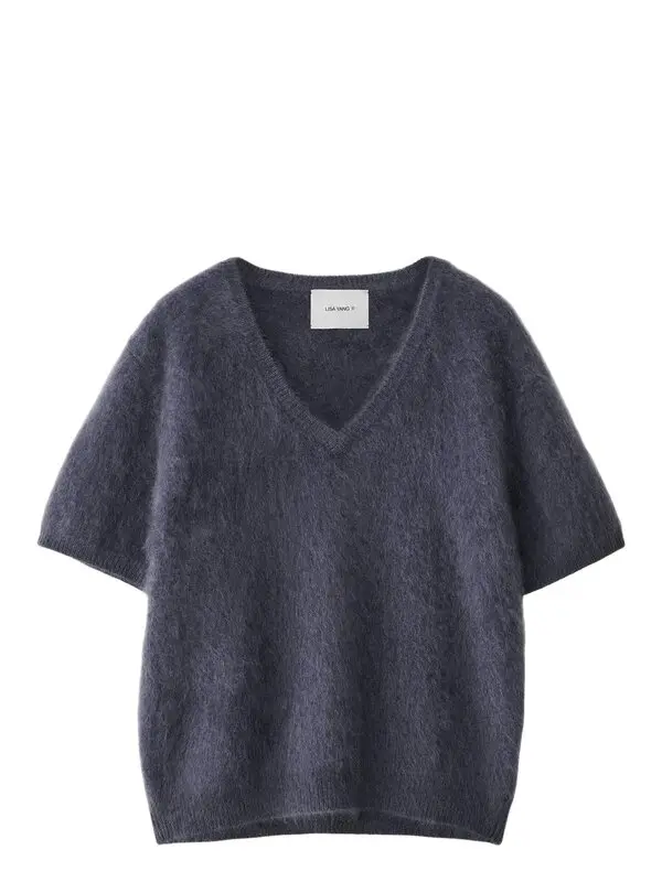 LISA YANG Lovisa Cashmere T-shirt - Grey
