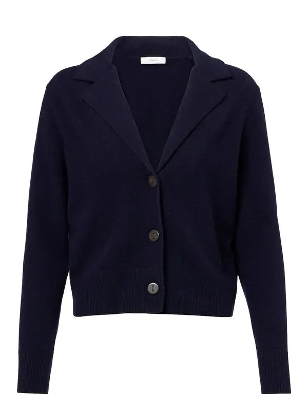 Vince Wool Cashmere Blend Cardigan - Blue