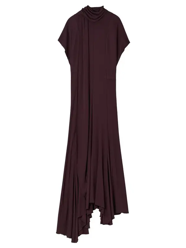 Rodebjer Lou Draped Maxi Dress - Brown