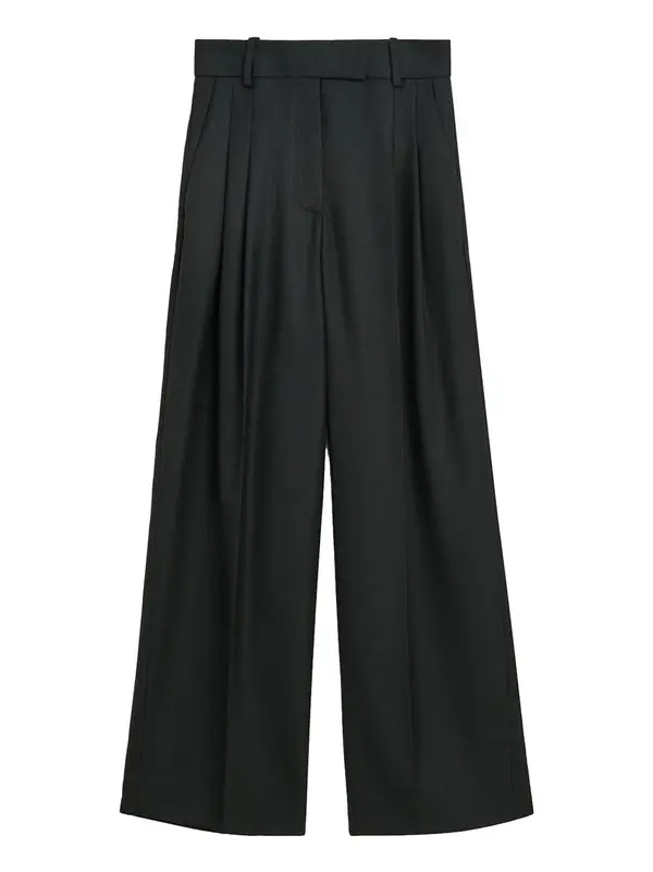 BY MALENE BIRGER Cymbaria Wide Leg Trousers - Black