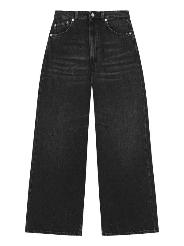 GANNI Baggy Jeans - Washed Black