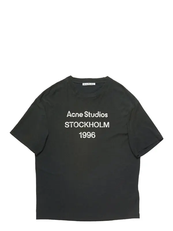 Acne Studios Logo T-shirt - Faded Black