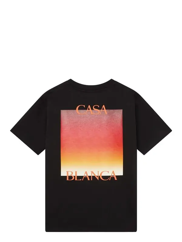 Casablanca Gradient Square Short Sleeve T-shirt - Multicolor