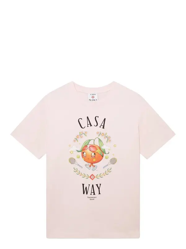 Casablanca Casa Way Mascot Short Sleeve T-shirt - Orange
