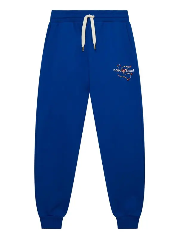Casablanca Drapeau De Collombes Sweatpants - Blue