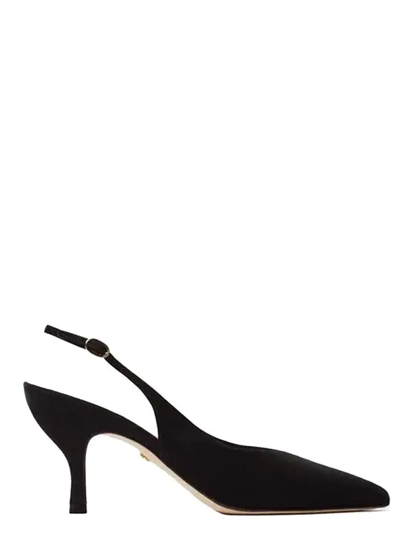 SANIA D'MINA Elena Suede Heels - Black